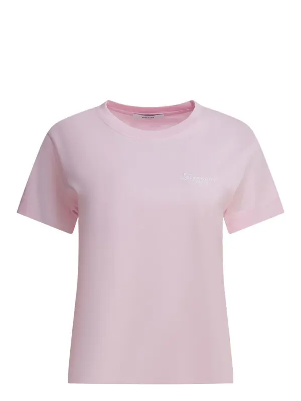 Givenchy Logo Printed Crewneck T-shirt - Light Pink