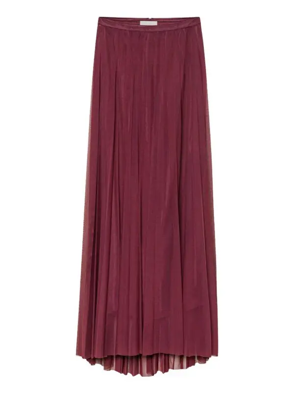 FORTE_FORTE Pleated Maxi Skirt - Ruby Red