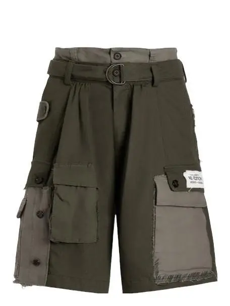 Dolce & Gabbana Patchwork Belted Trousers - Green