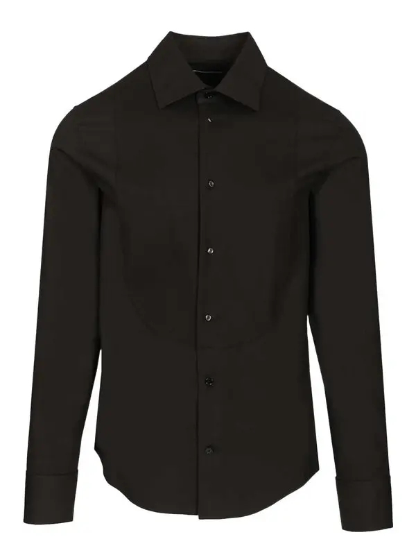 Burberry Townsend Bib Cufflink Shirt - Black