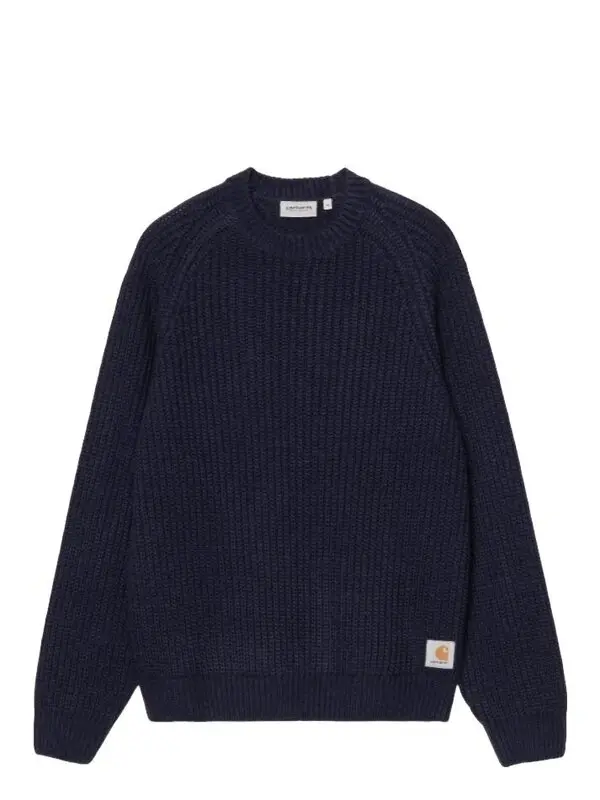 Carhartt Work In Progress Firth Raglan Knitted Sweater - Deep Navy Blue