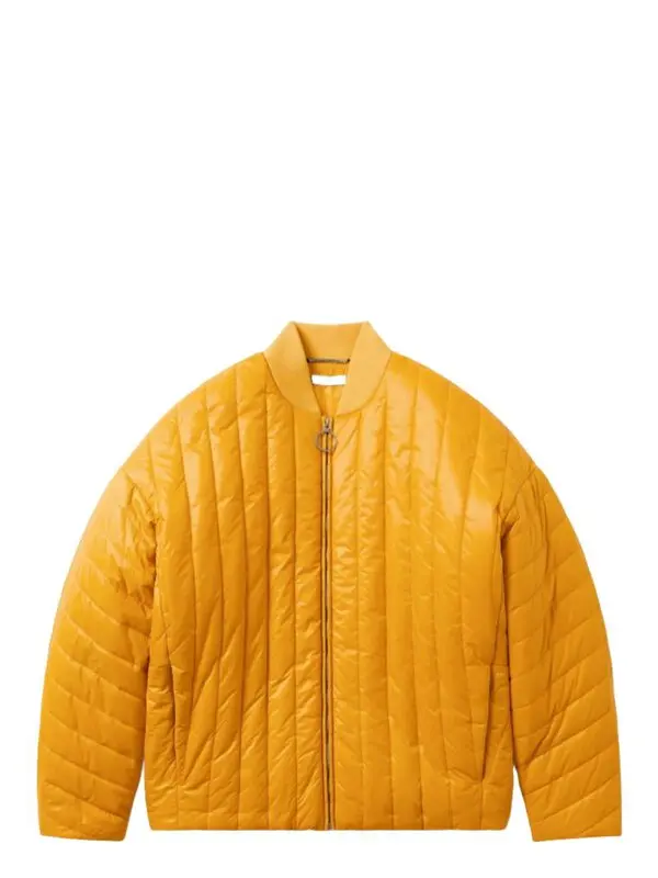 1989 STUDIO Quilted Zip-up Bomber Jacket - Yellow