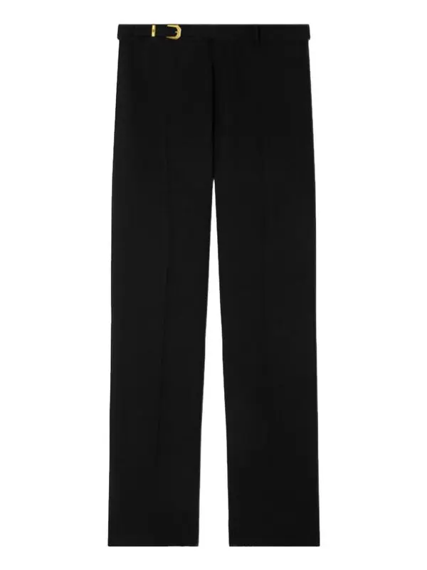 Versace Belted Tailored Trousers - Black