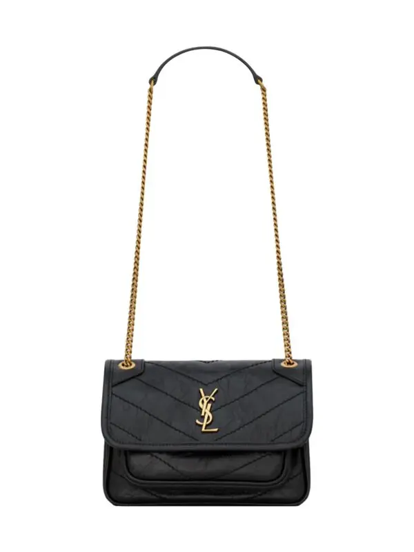 Saint Laurent Niki Mini Chain Shoulder Bag - Black