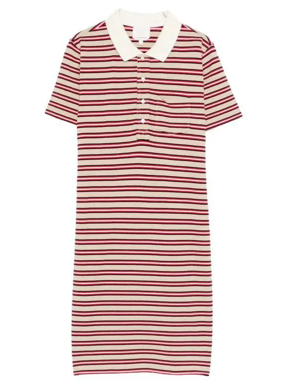 A.p.c. Striped Pocket Mini Dress - Nude