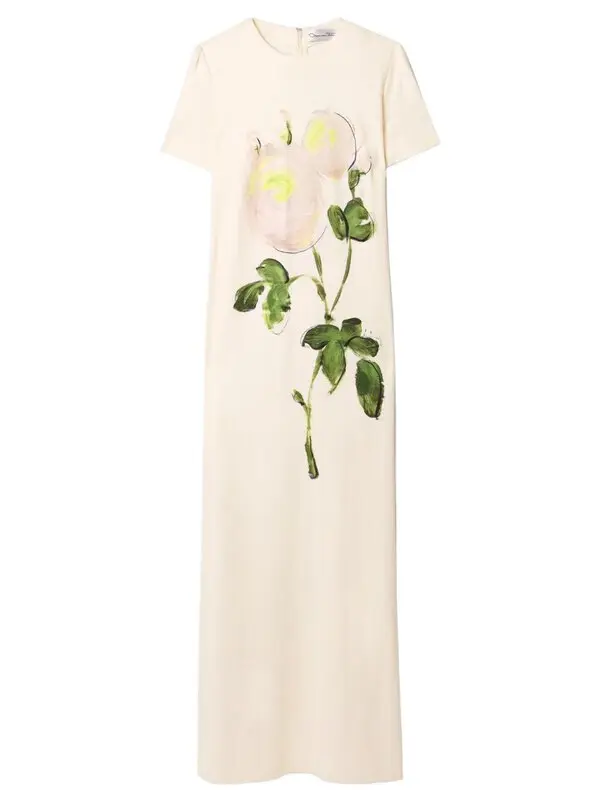 Oscar De La Renta Strapless Gown - White