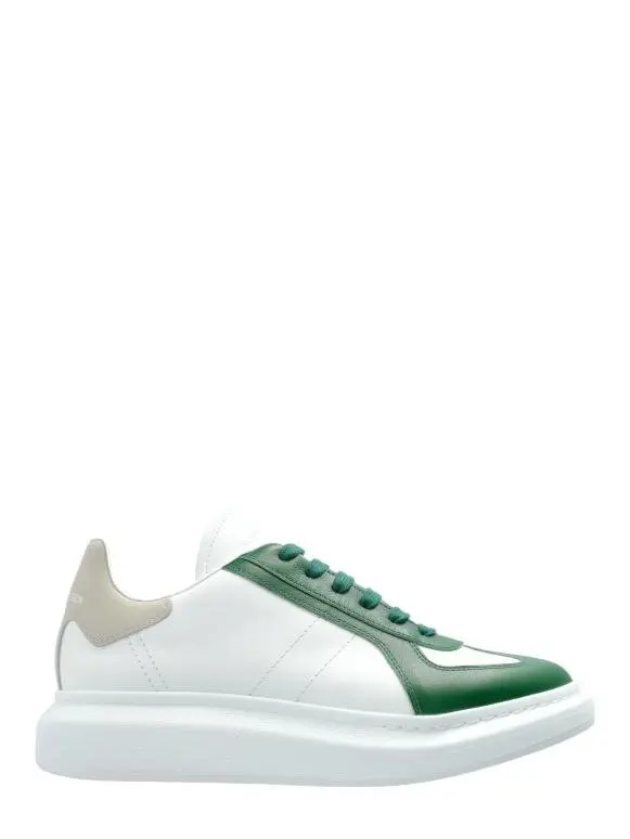 Alexander McQueen Colourblock Lace-up Sneakers - White