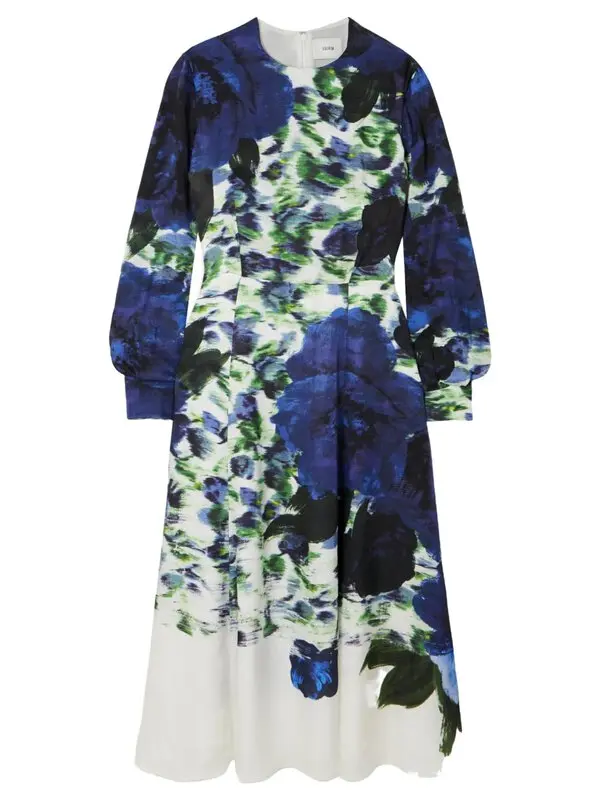 Erdem Printed Jacquard Midi Dress - Multicolor