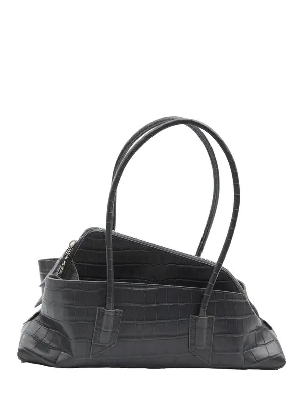 Attico The La Passeggiata Small Top Handle Tote Bag - Black