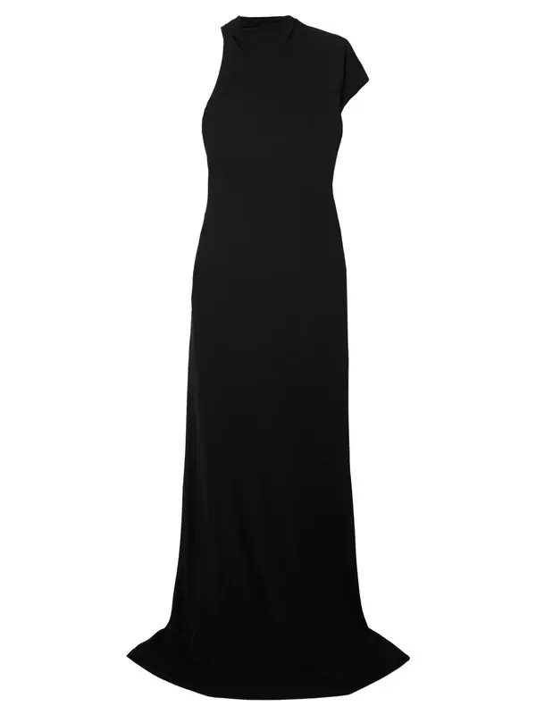 TOM FORD Asymmetrical Evening Dress - Black
