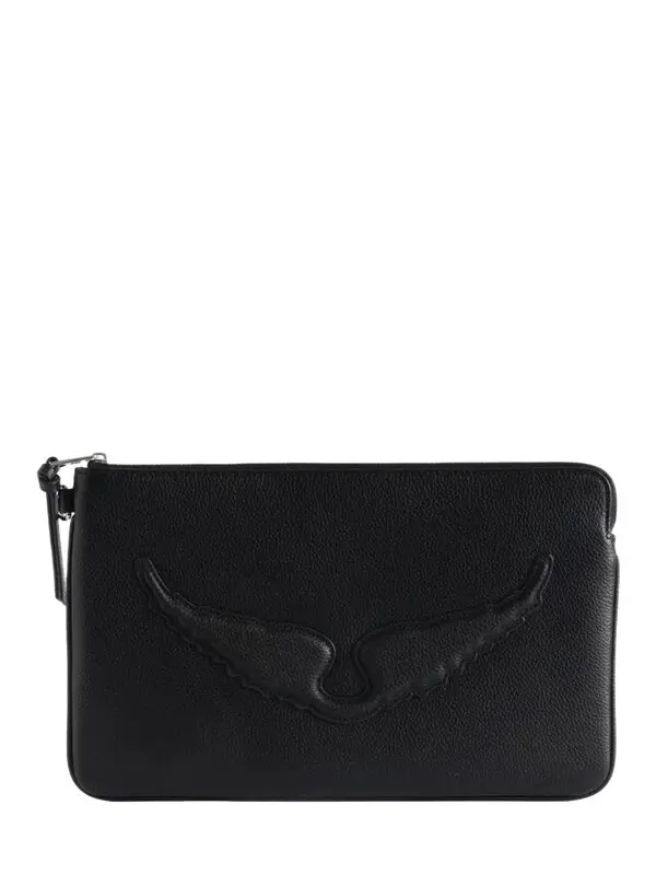 Zadig&Voltaire Angel Wings Pattern Wallet - Black
