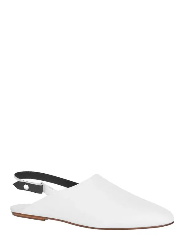 Kenzo Slingback Flat - White