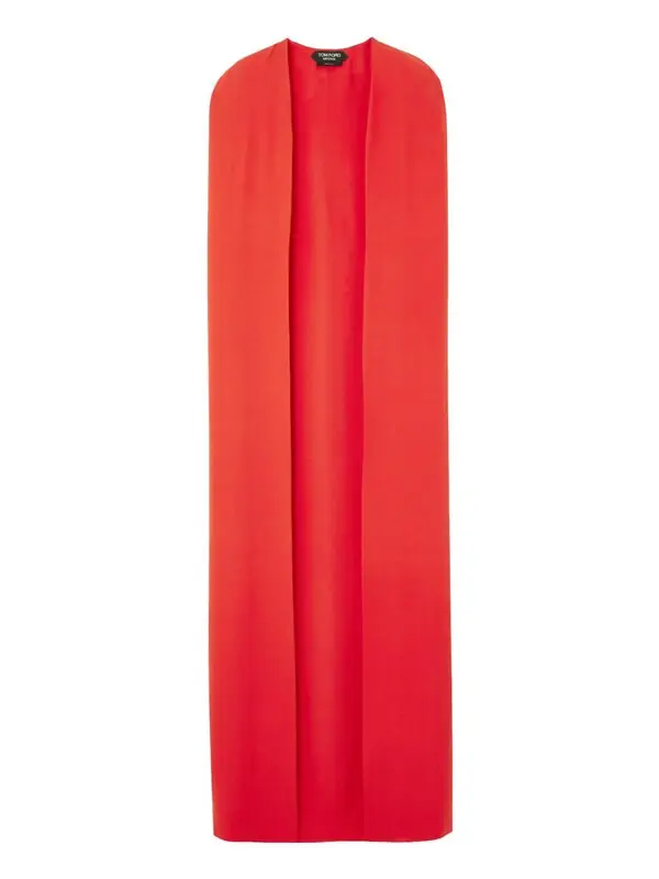 TOM FORD Silk Georgette Shawl - Red