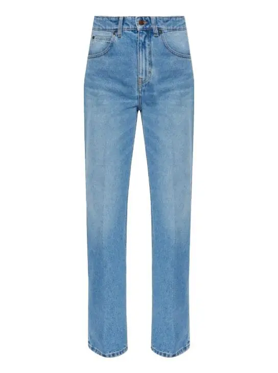 Victoria Beckham Patch-pocket Jeans - Blue