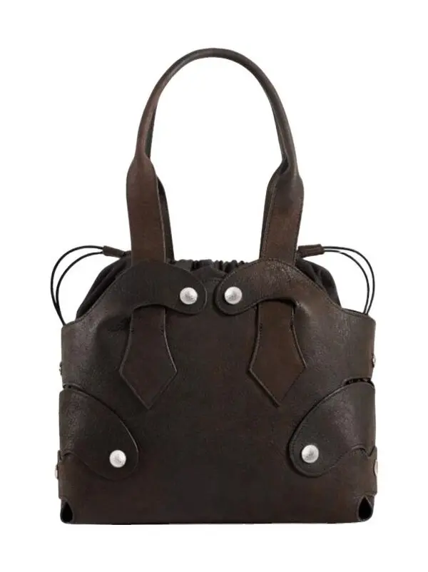 VIVIENNE WESTWOOD Wilma Small Tote - Dark Brown