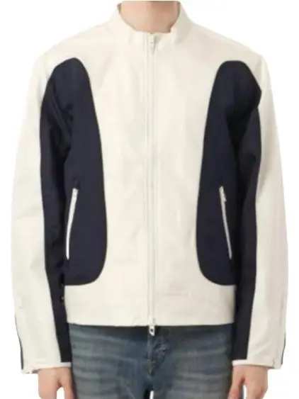 DIESEL® Panelled Zip-up Jacket - White