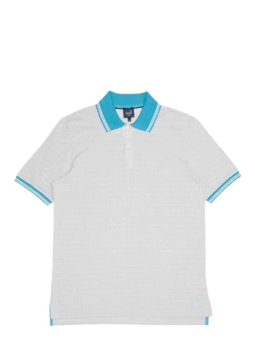 Dunhill Buckle Short-sleeved Polo Shirt - White