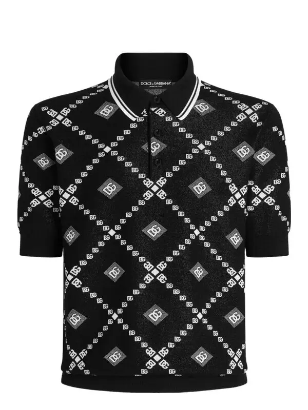 Dolce & Gabbana Logo-pattern Polo Shirt - Multi-color
