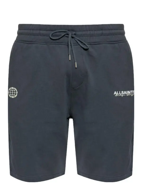 ALLSAINTS Emblem Logo Jersey Shorts - Black