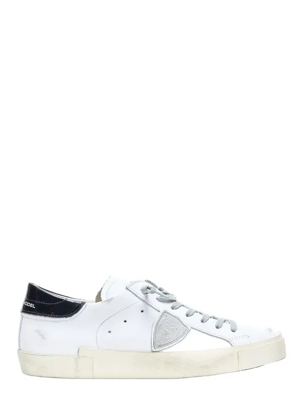 Philippe Model Prsx Distressed Low Top Sneakers - White
