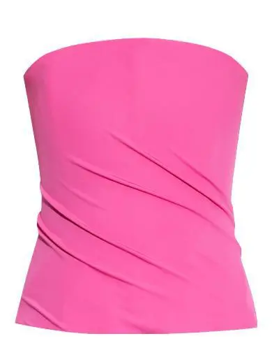 Versace Off-the-shoulder Top With Zip Closure - Pink