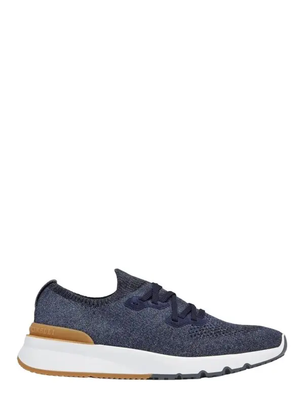 Brunello Cucinelli Lace Up Sock Sneakers - Blue