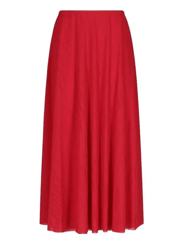 Balenciaga High-waisted Midi Skirt - Red