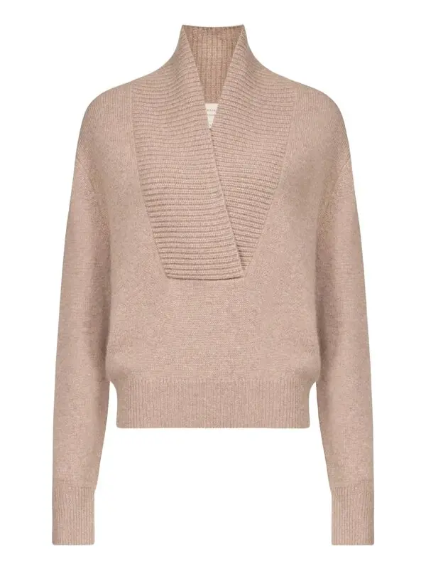 Loulou De Saison Shawl Collar Knitwear - Nude