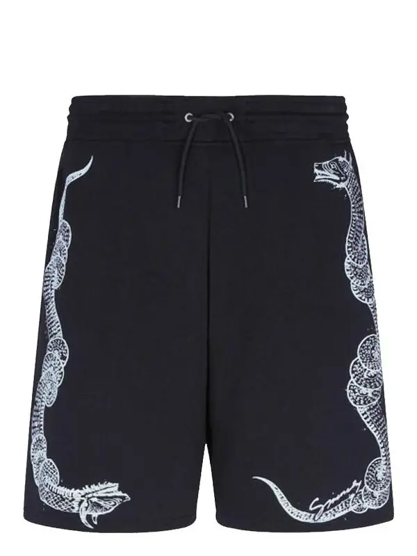 Givenchy Monster Print Shorts - Black