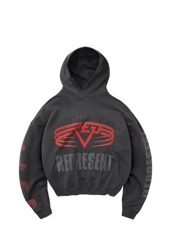 REPRESENT Living Legacy Graphic Hoodie - Black