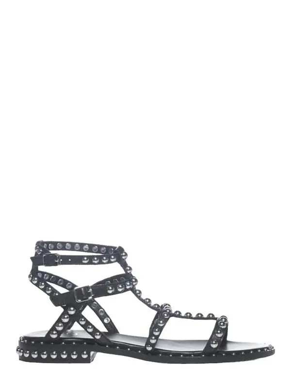 Ash Precious Studded Sandals - Black