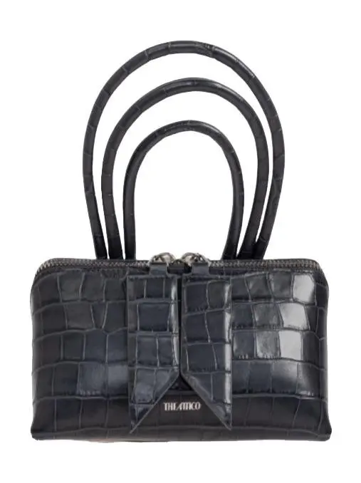 Attico Friday Embossed Mini Handbag - Black
