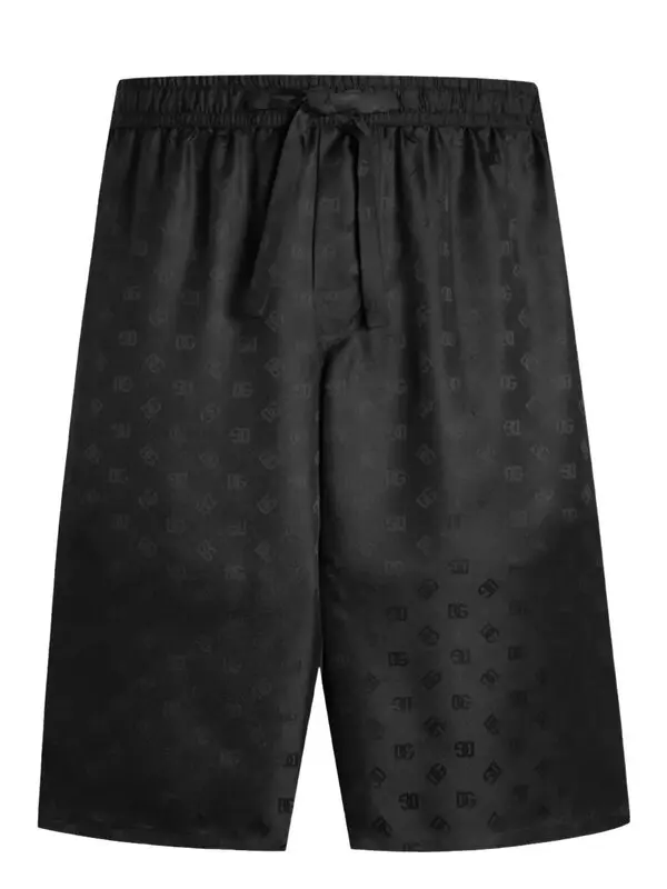 Dolce & Gabbana Monogram Shorts - Black