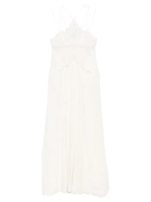 Isabel Marant Étoile Panelled Lace Maxi Dress - Neutrals