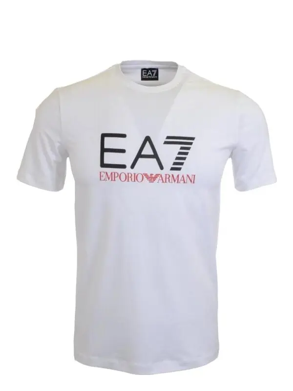 EA7 Logo Printed T-shirt - White