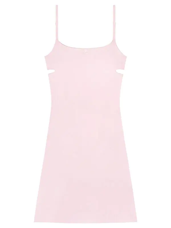 COURREGES Cut-out Mini Dress - Light Pink