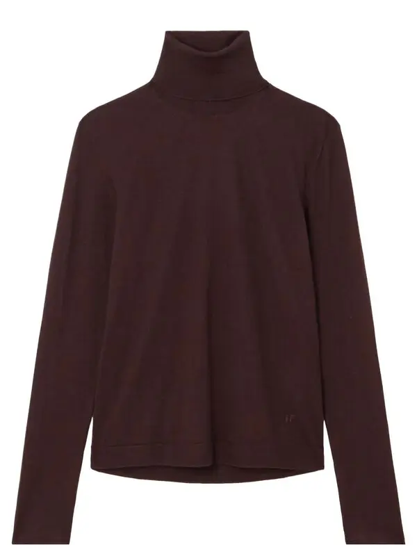 TOM FORD Ribbed Cashmere-silk Blend Knitted Top - Brown
