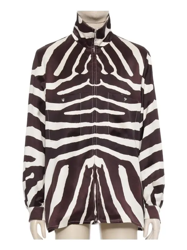 Valentino Garavani Fauve Éclat Zip Overshirt Jacket - Black