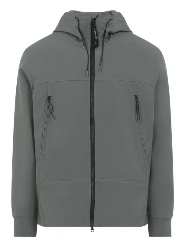 C.P. COMPANY Zip Pocket Hooded Jacket - Gray