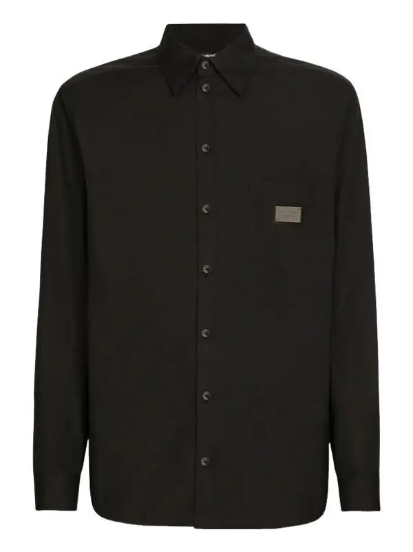 Dolce & Gabbana Dolce Gabbana Martini-fit Shirt - Black