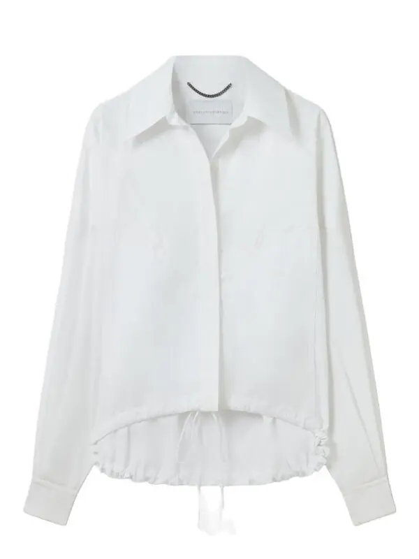 Stella McCartney Organic Cotton Zip Up Shirt - Pure White