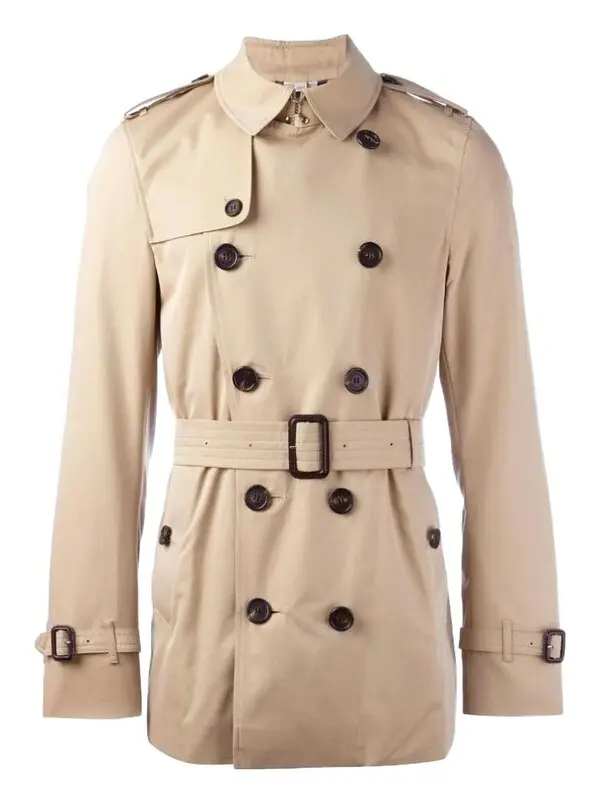 Burberry Sandringham Short Trench Coat - Nude