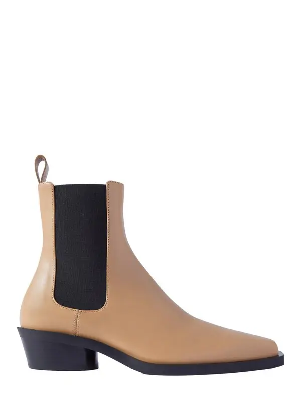 Proenza Schouler Square-toed Short Boots - Beige