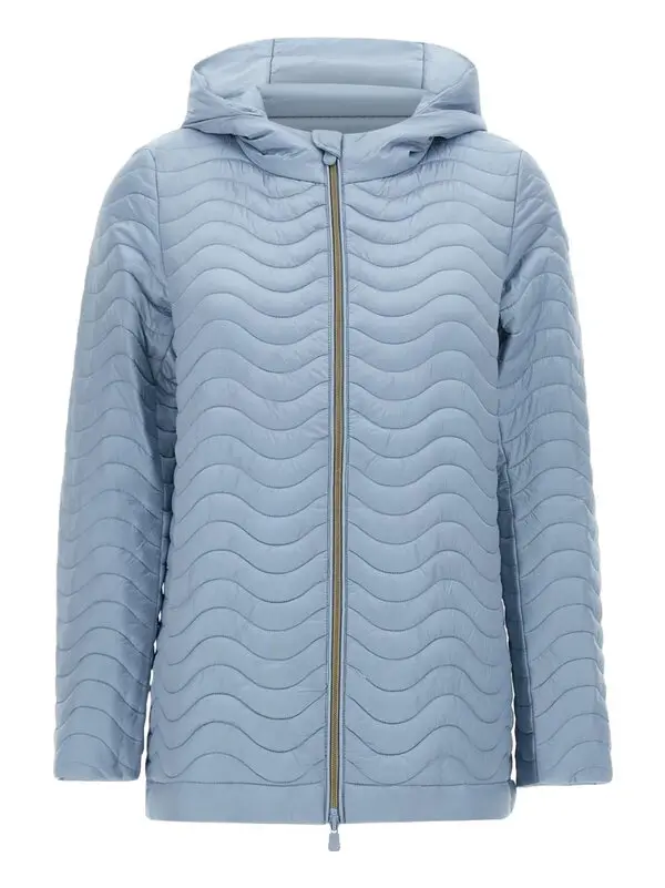 SAVE THE DUCK Sirena Quilted Hooded Jacket - Blue