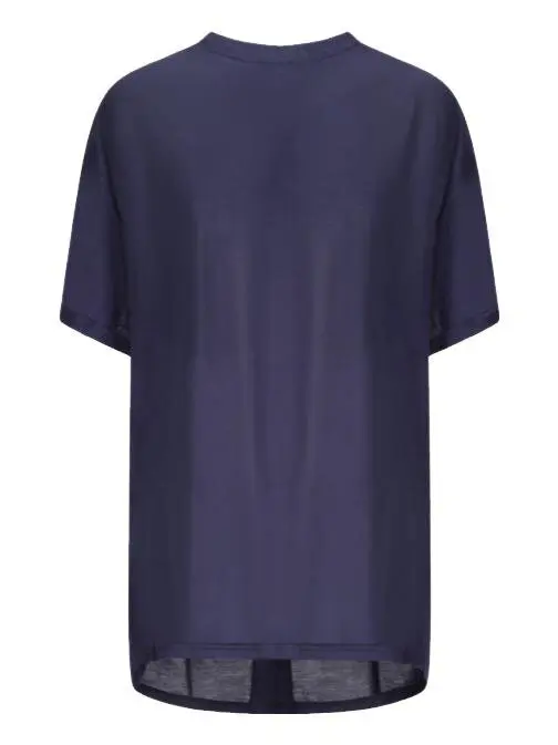 DARKPARK Linda Back Snapped Jersey T-shirt - Black