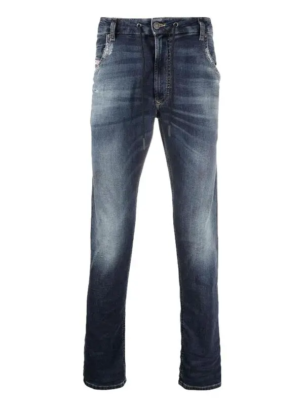 DIESEL® Faded Slim-fit Jeans - Black