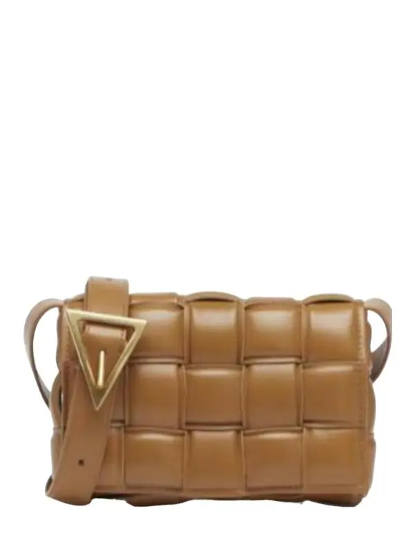 Bottega Veneta Padded Cassette Small Crossbody Bag - Camel