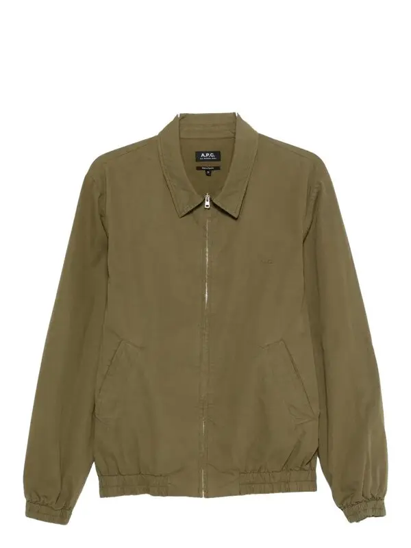 A.p.c. Gilbert Zip Up Jacket - Kaki