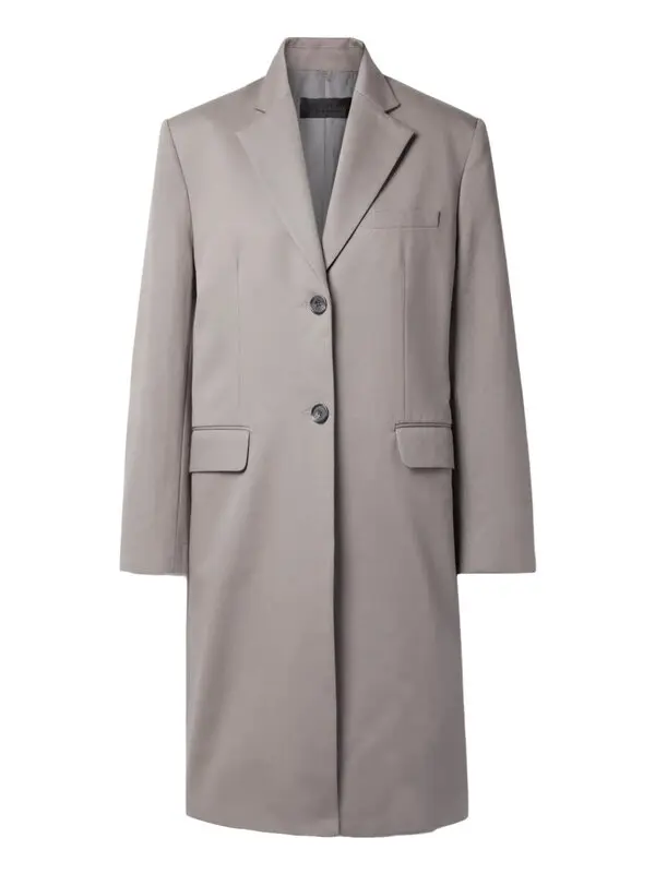 NILI LOTAN Glenn Button-down Coat - Gray
