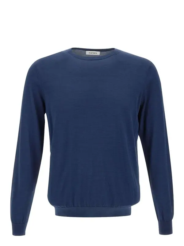 KANGRA Crew Neck Knitwear - Blue